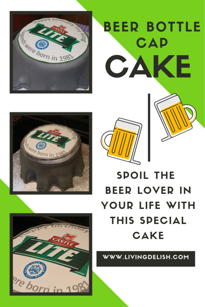 Beer Bottle cap cake - Living Delish