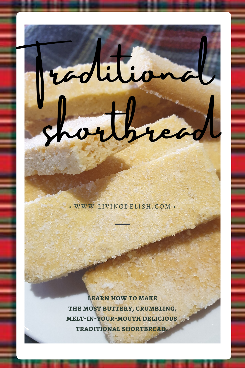 Mandarin Shortbread Sticks - Living Delish