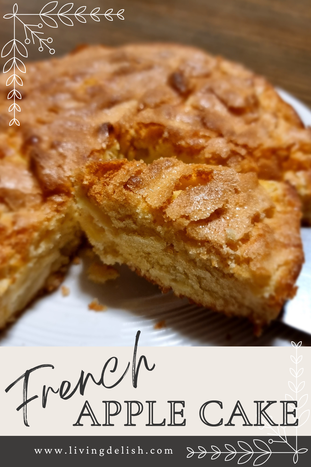 Delight in an irresistible Classic French Apple cake
