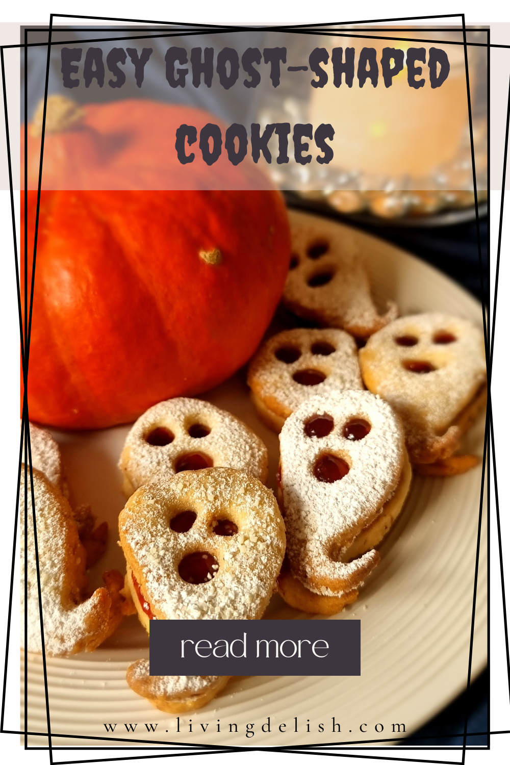 Spooky and so easy to make : Ghost-shaped cookies